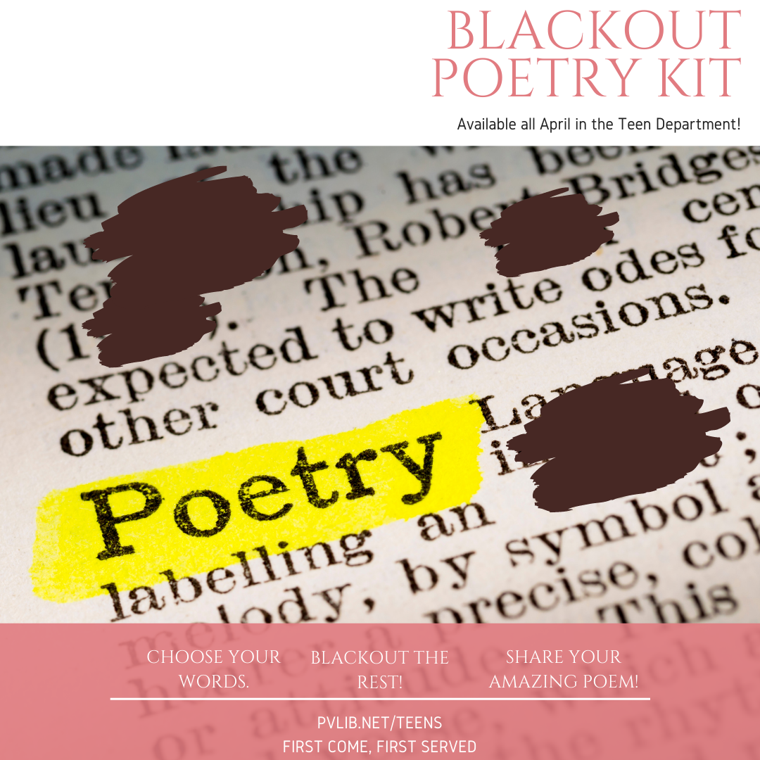 Blackout Poetry Take-Home Kits | Yavapai Library Network