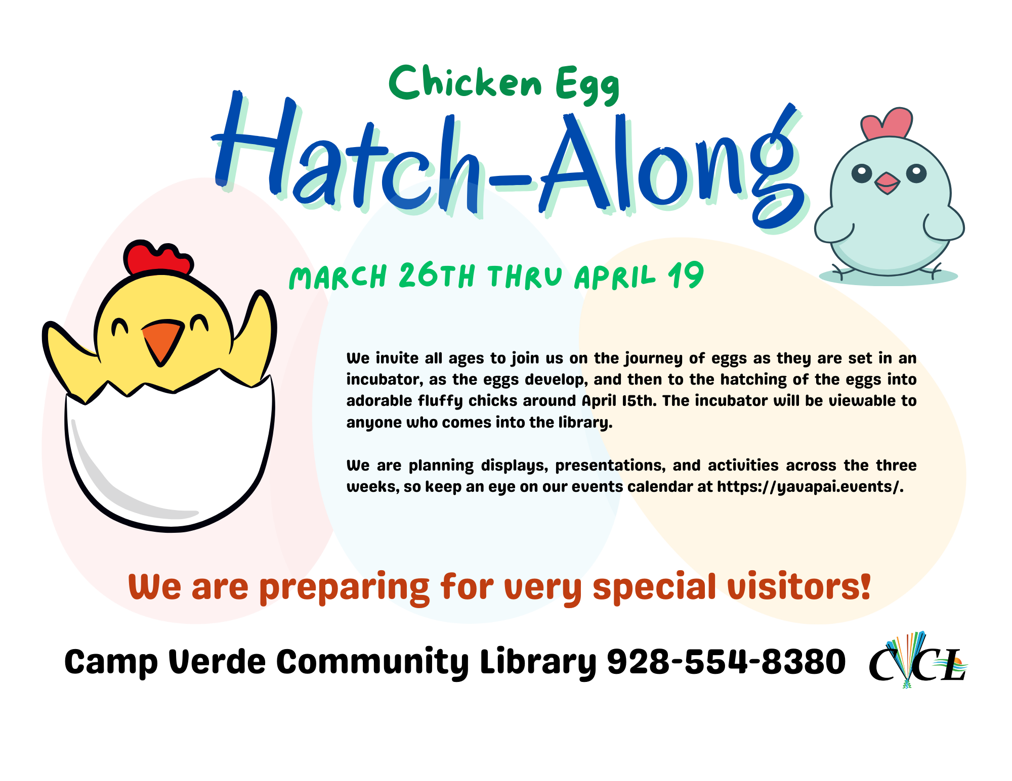 CVCL Chicken Egg Hatch-Along | Yavapai Library Network