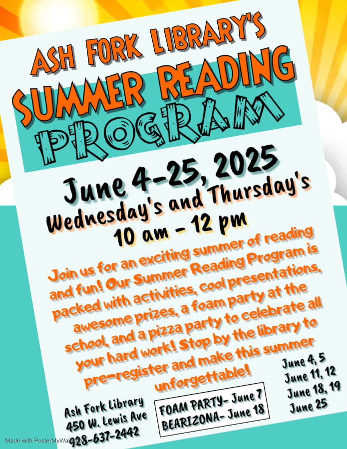 Ash Fork Library Summer Reading Program | Yavapai Library Network